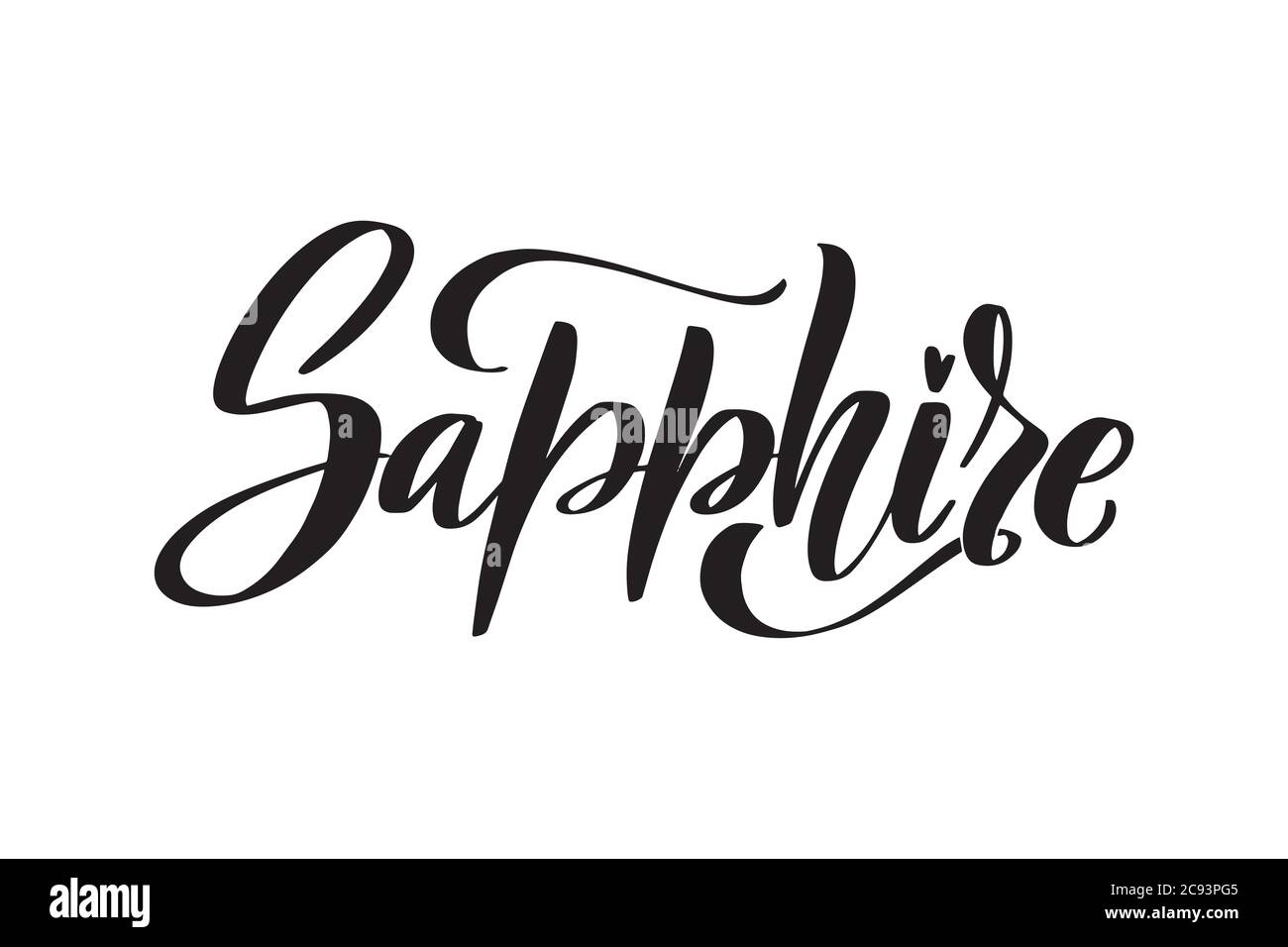 Vector calligraphy illustration isolated on white background Stock ...