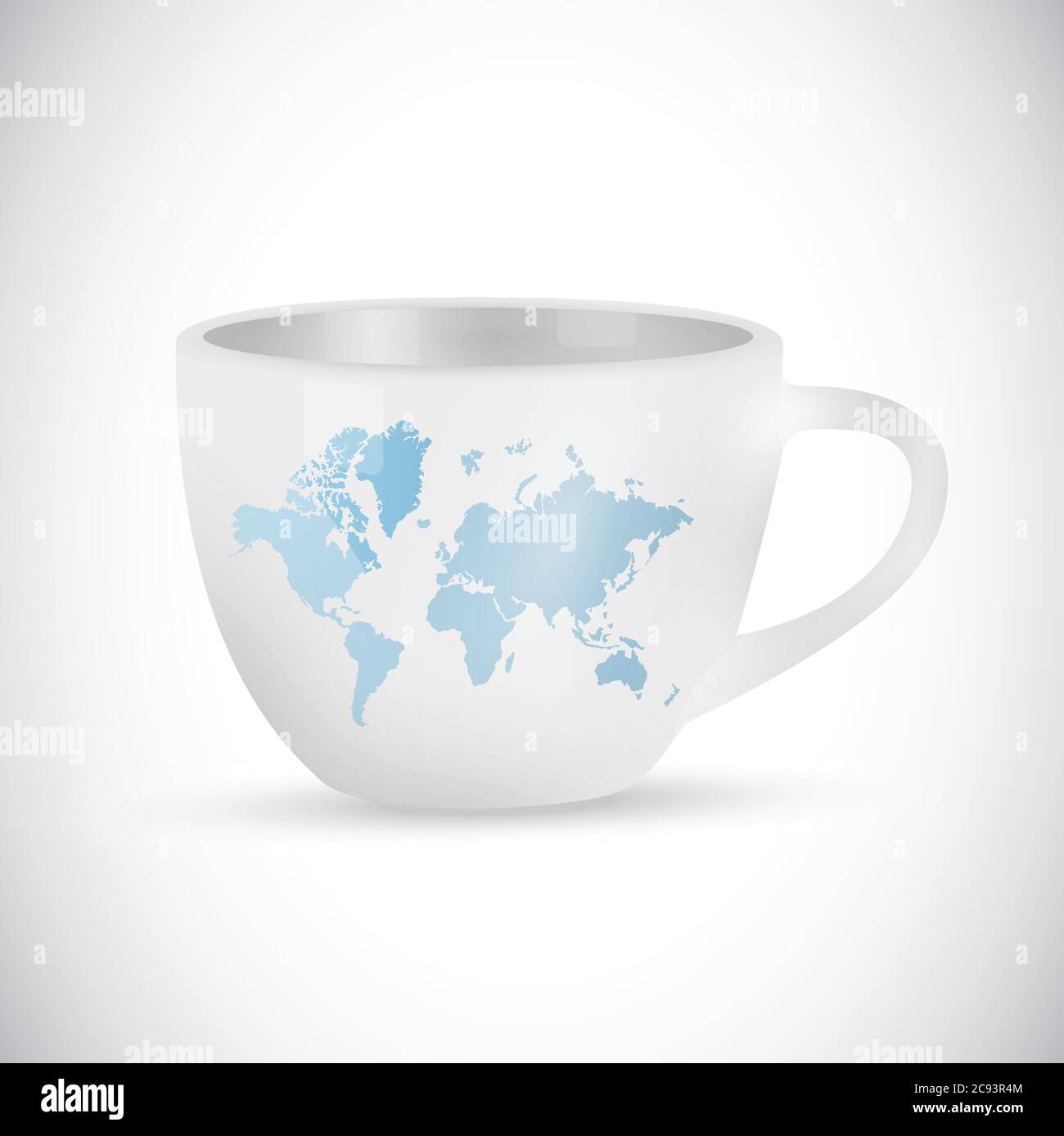 World map coffee Stock Vector Images - Alamy