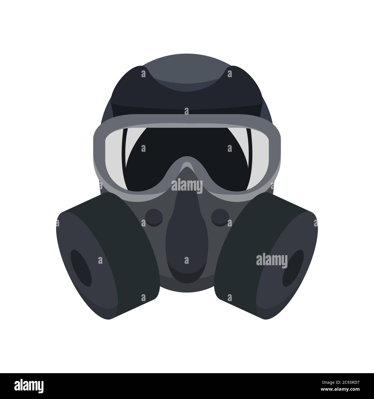 Gas mask of the special forces, white background Stock Vector Image ...