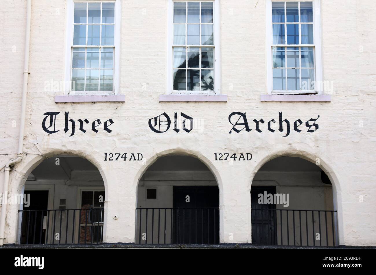 Three Old Arches in Chester Stock Photo - Alamy