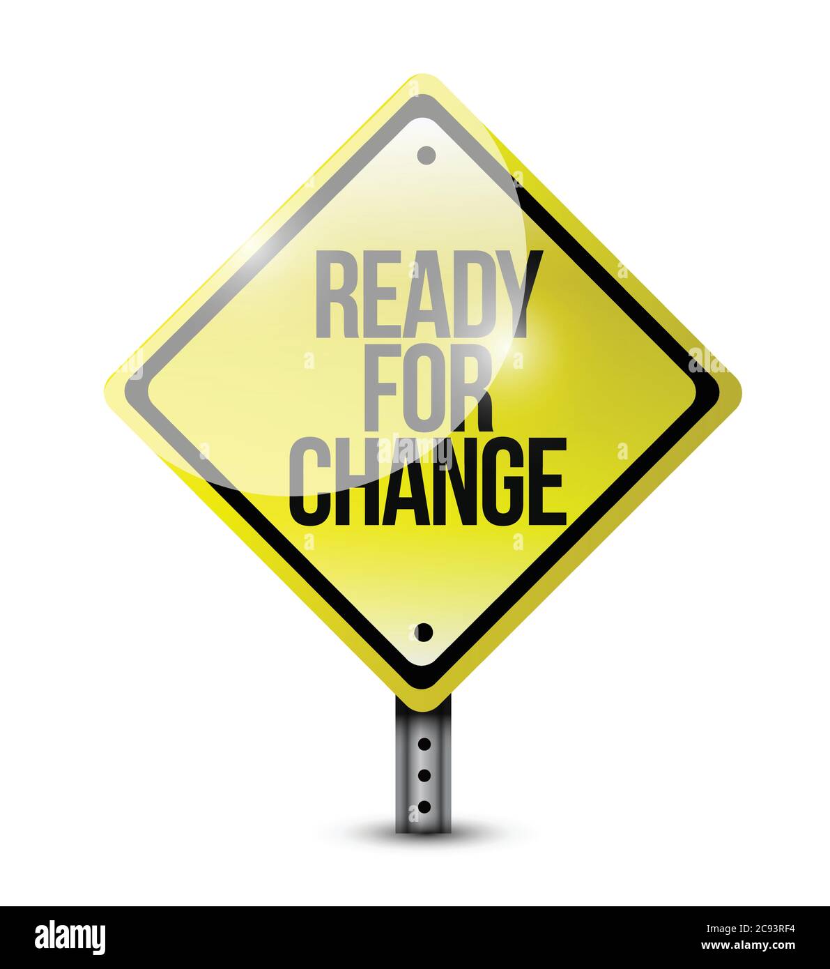 Ready for change sign illustration design over a white background Stock ...