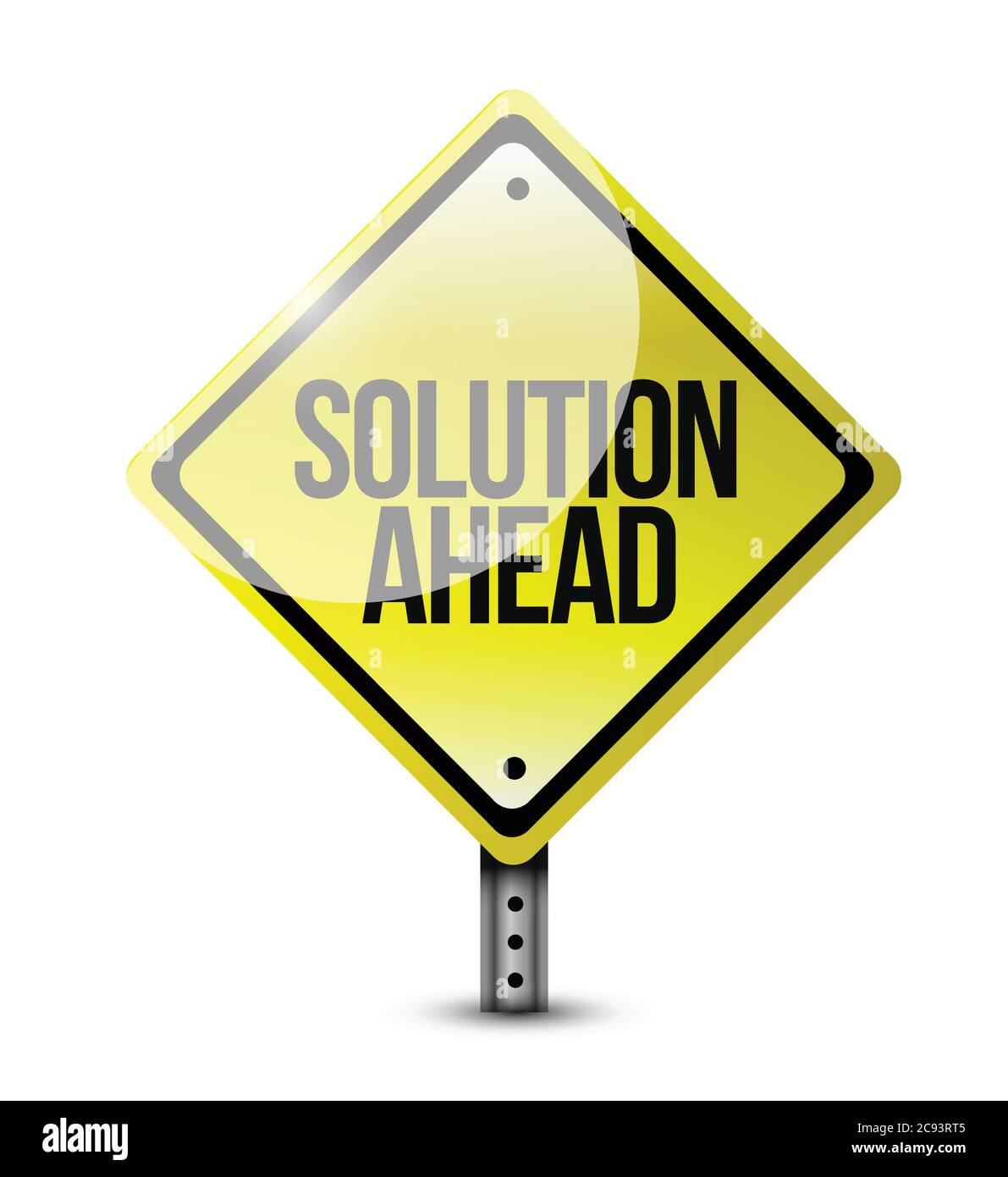 Depression ahead sign Cut Out Stock Images & Pictures - Alamy