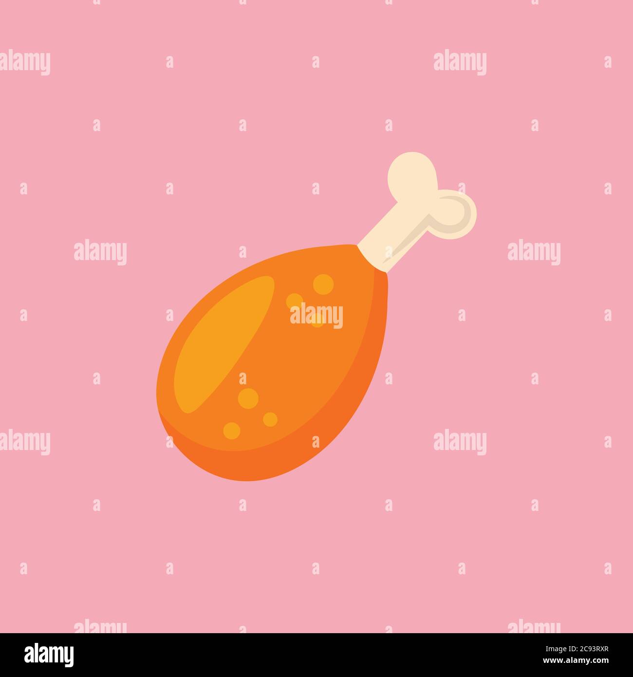 Flat chicken grill Stock Vector Images - Alamy