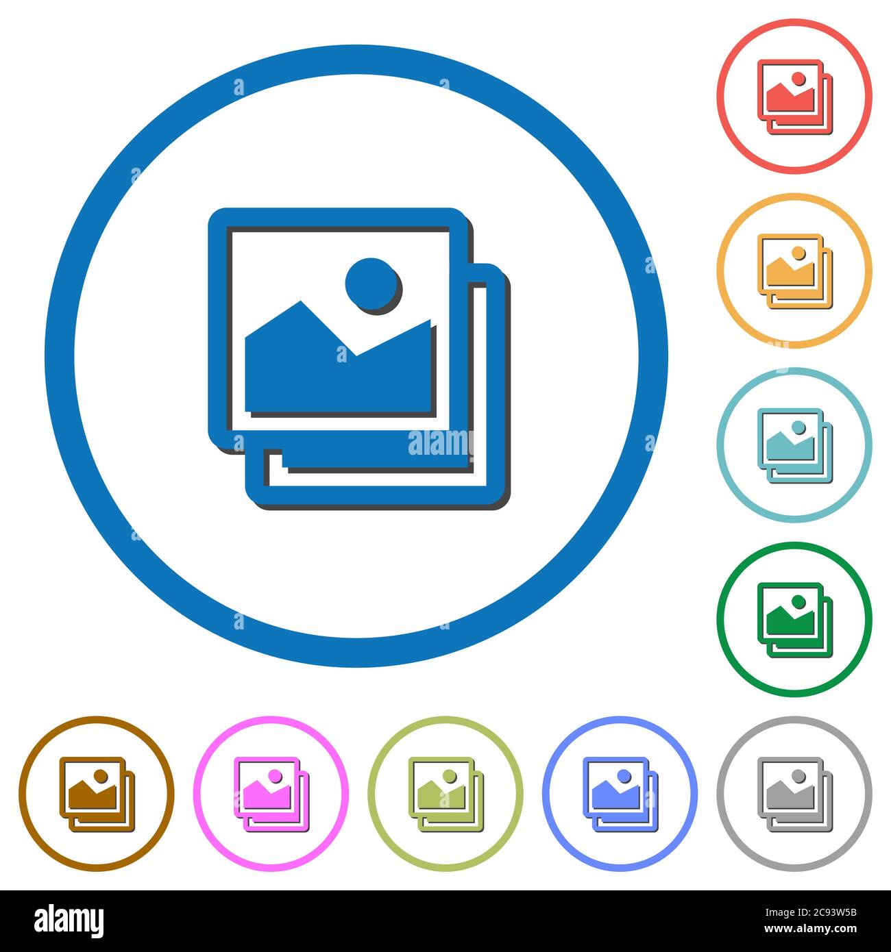 Sunset paints Stock Vector Images - Alamy