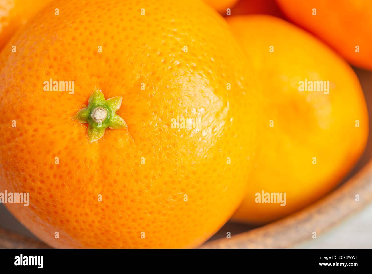 An extreme close-up or macro shot of the top portion of the skin and ...