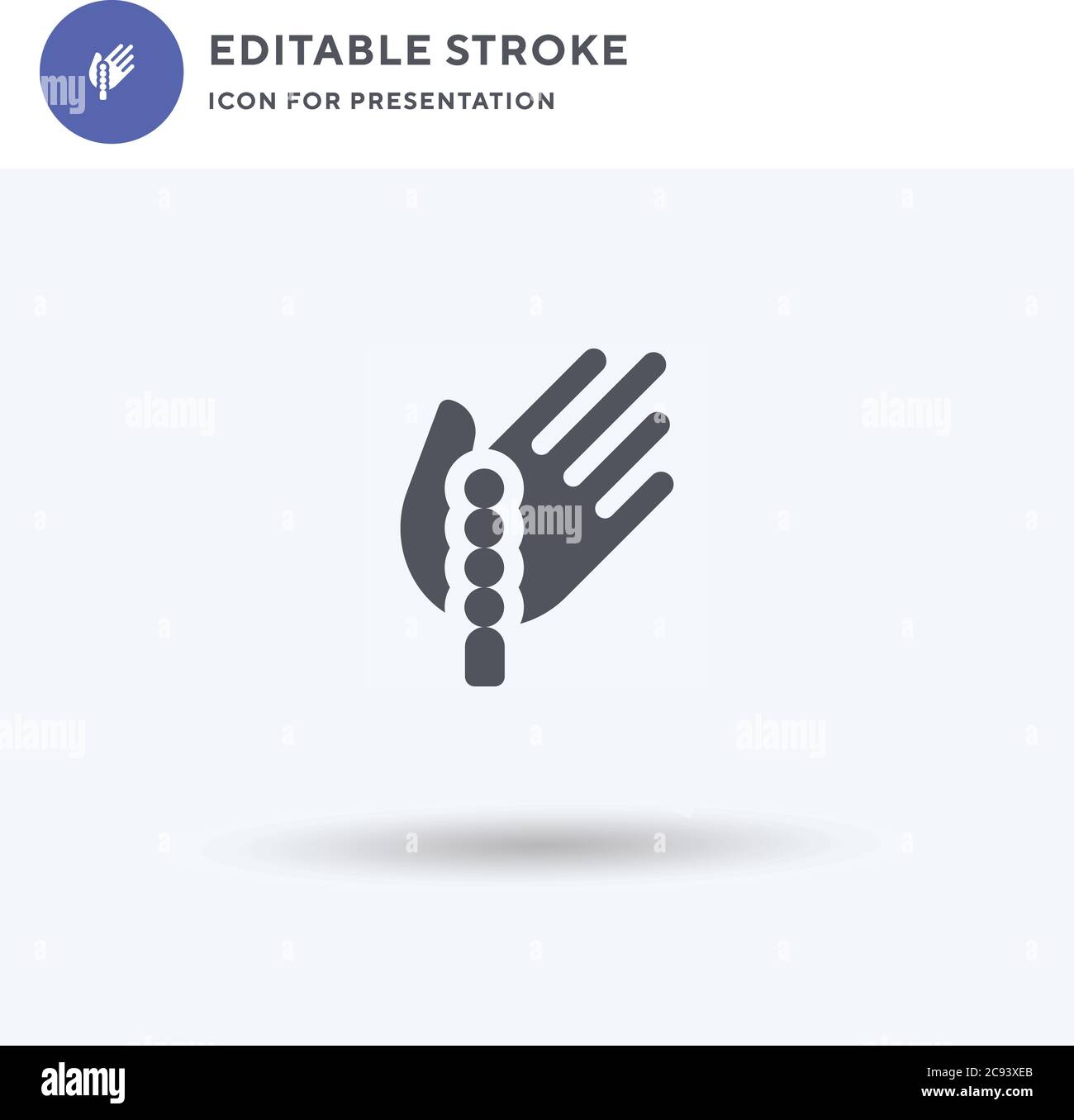 Prayer icon vector, filled flat sign, solid pictogram isolated on white ...