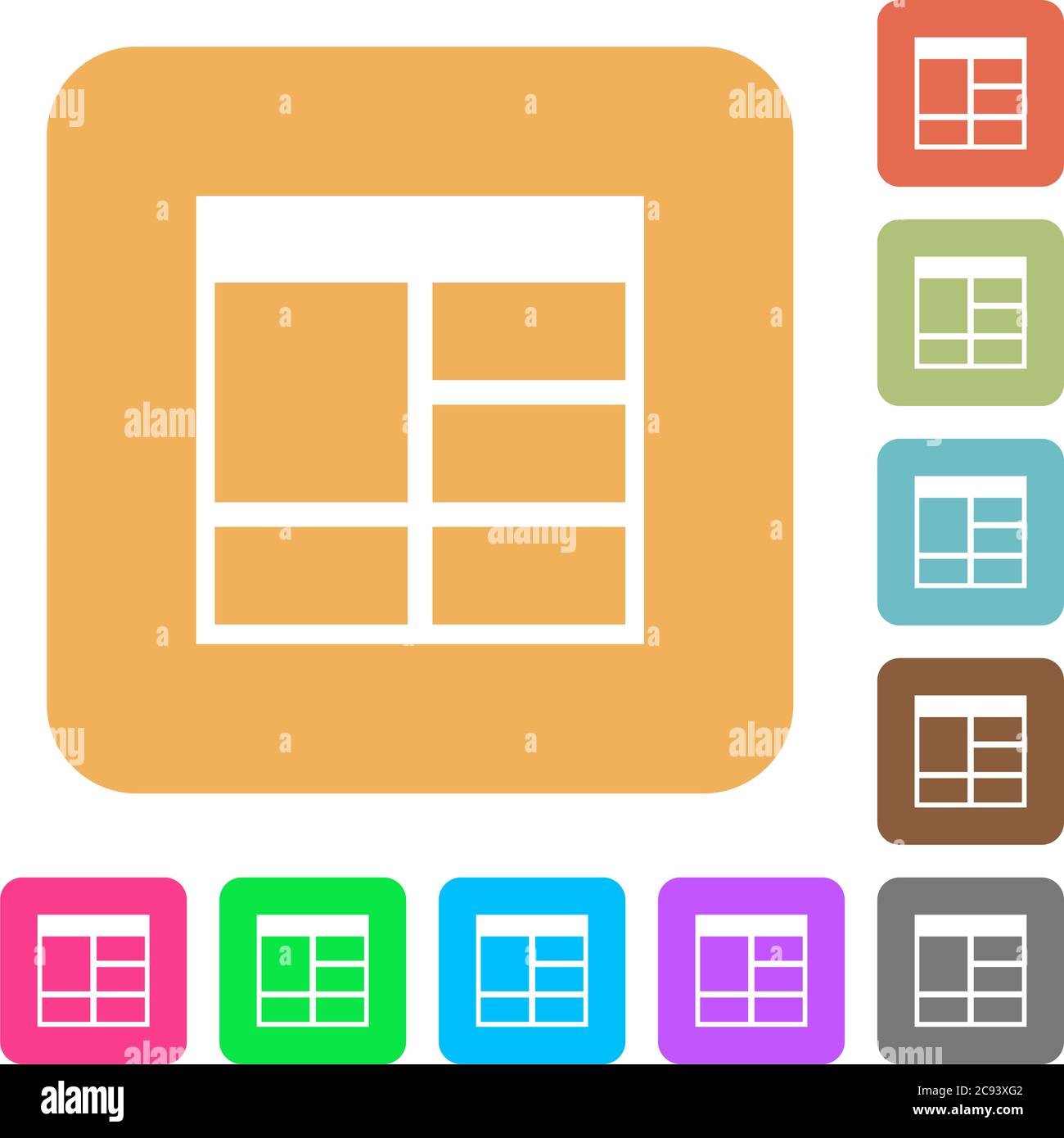 Table rows and columns Stock Vector Images - Alamy