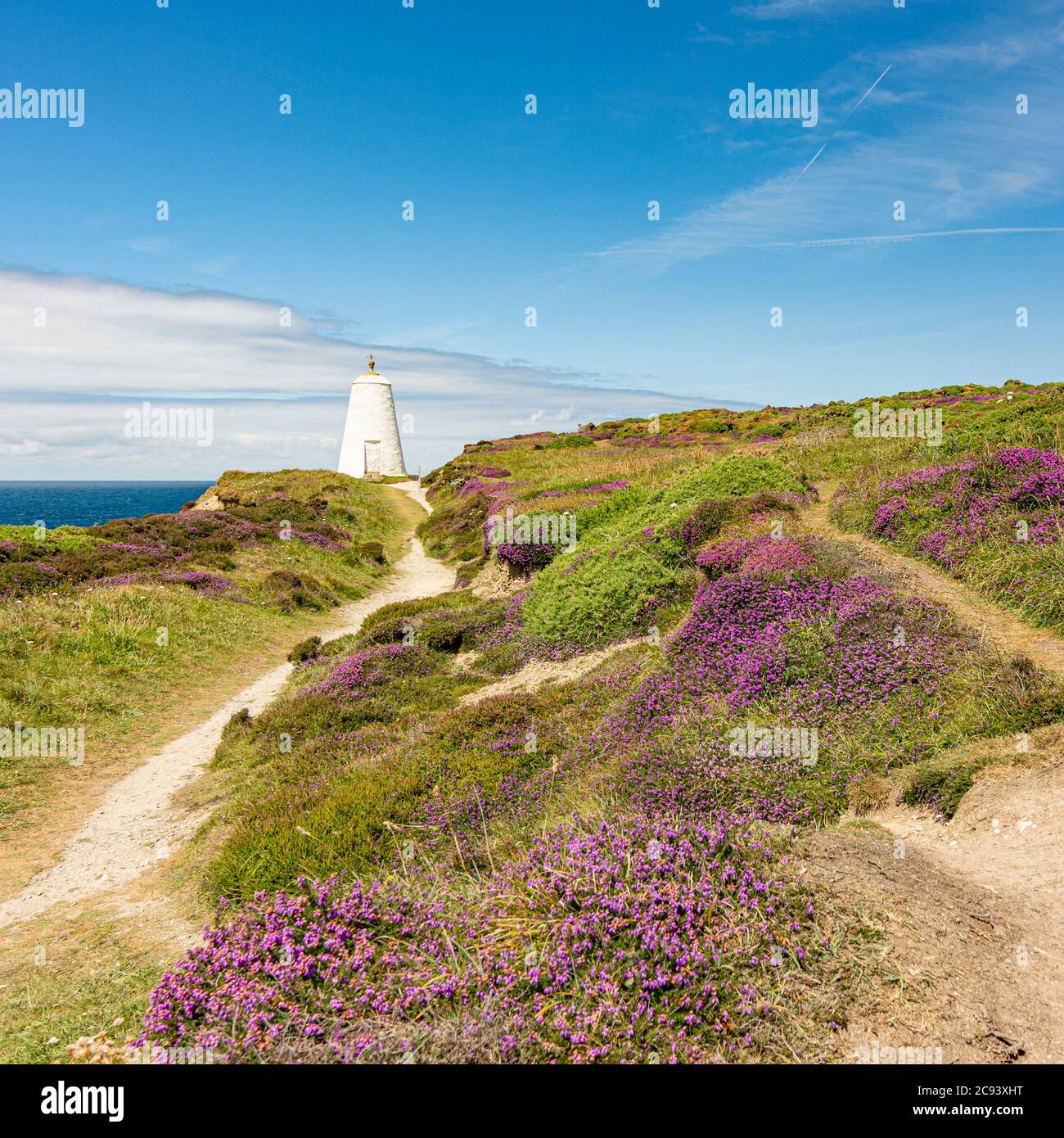 The 'Pepperpot', north cliff, Portreath, north Cornwall, UK Stock Photo ...