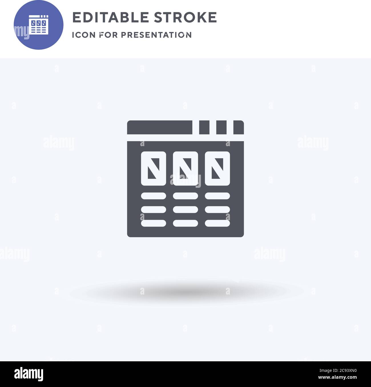 Three Columns icon vector, filled flat sign, solid pictogram isolated ... Three Columns icon vector, filled flat sign, solid pictogram isolated ...