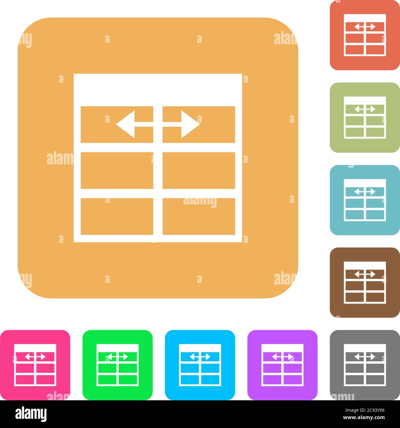 Table rows and columns Stock Vector Images - Alamy