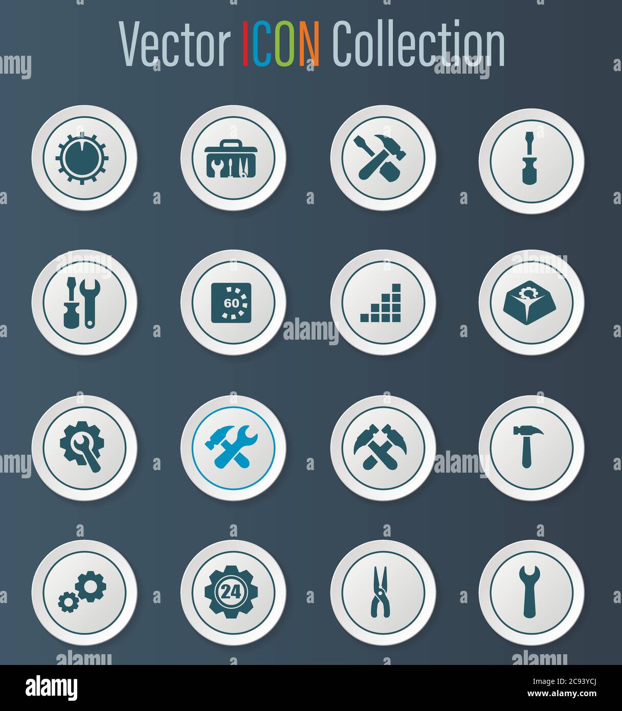 Setting icons set Stock Vector Image & Art - Alamy