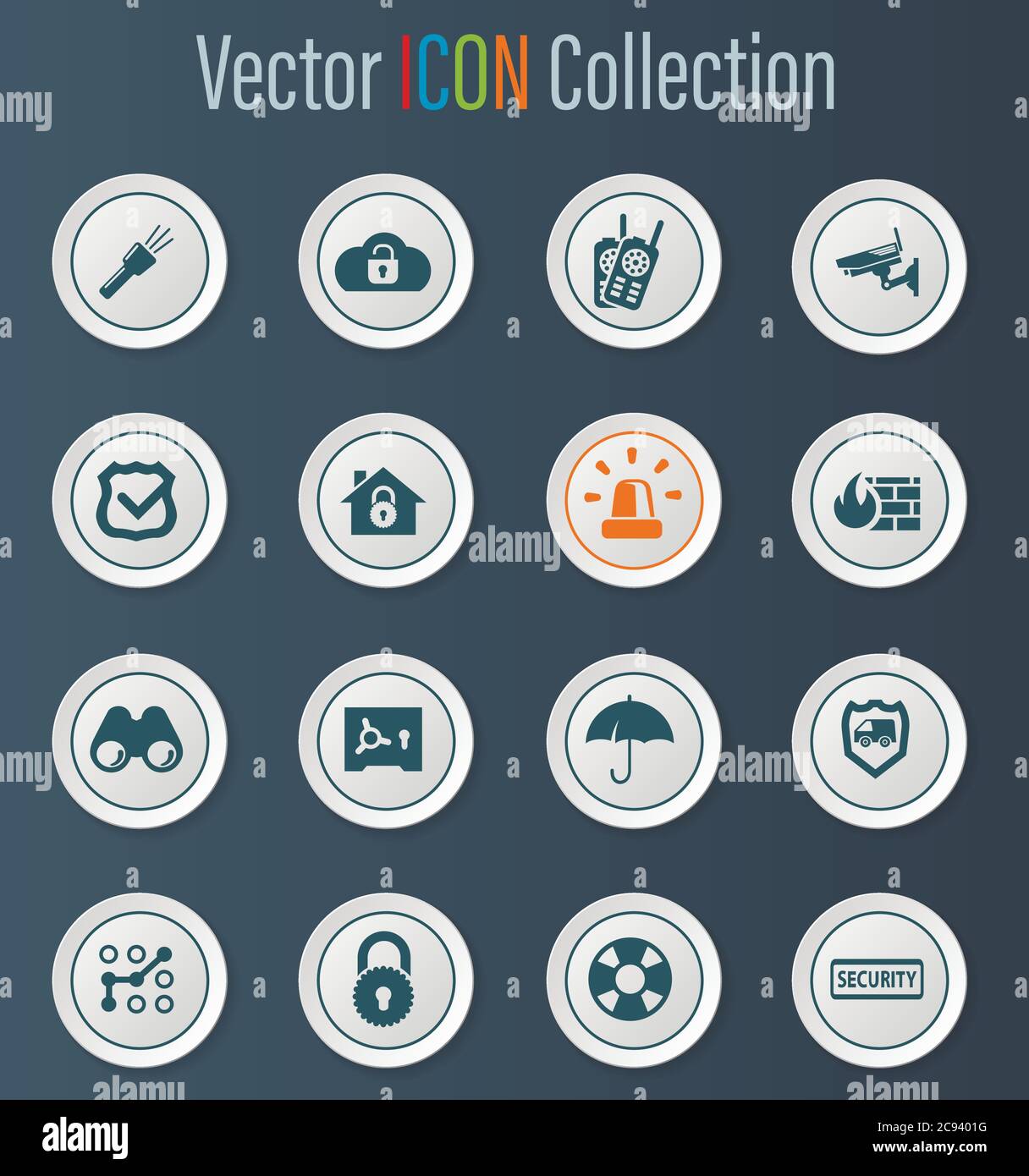 Security and protection icons set Stock Vector Image & Art - Alamy