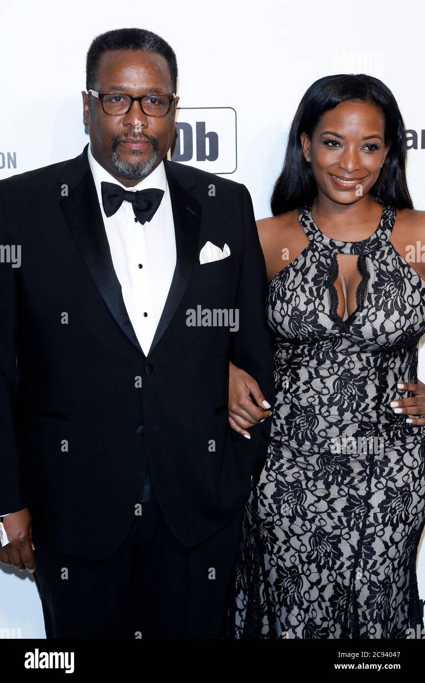 LOS ANGELES - FEB 9: Wendell Pierce, Erika Woods at the 28th Elton John ...