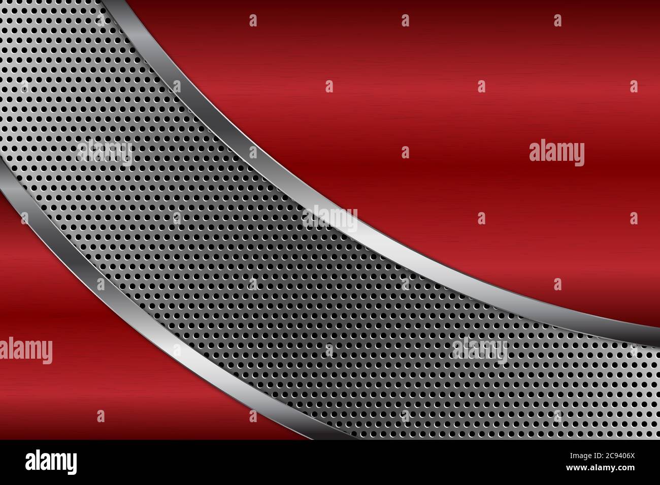 Metallic background.Red and silver with carbon fiber texture.Metal ...