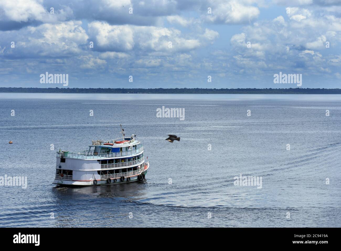Amazon brazil boat river riverboat hi-res stock photography and images ...