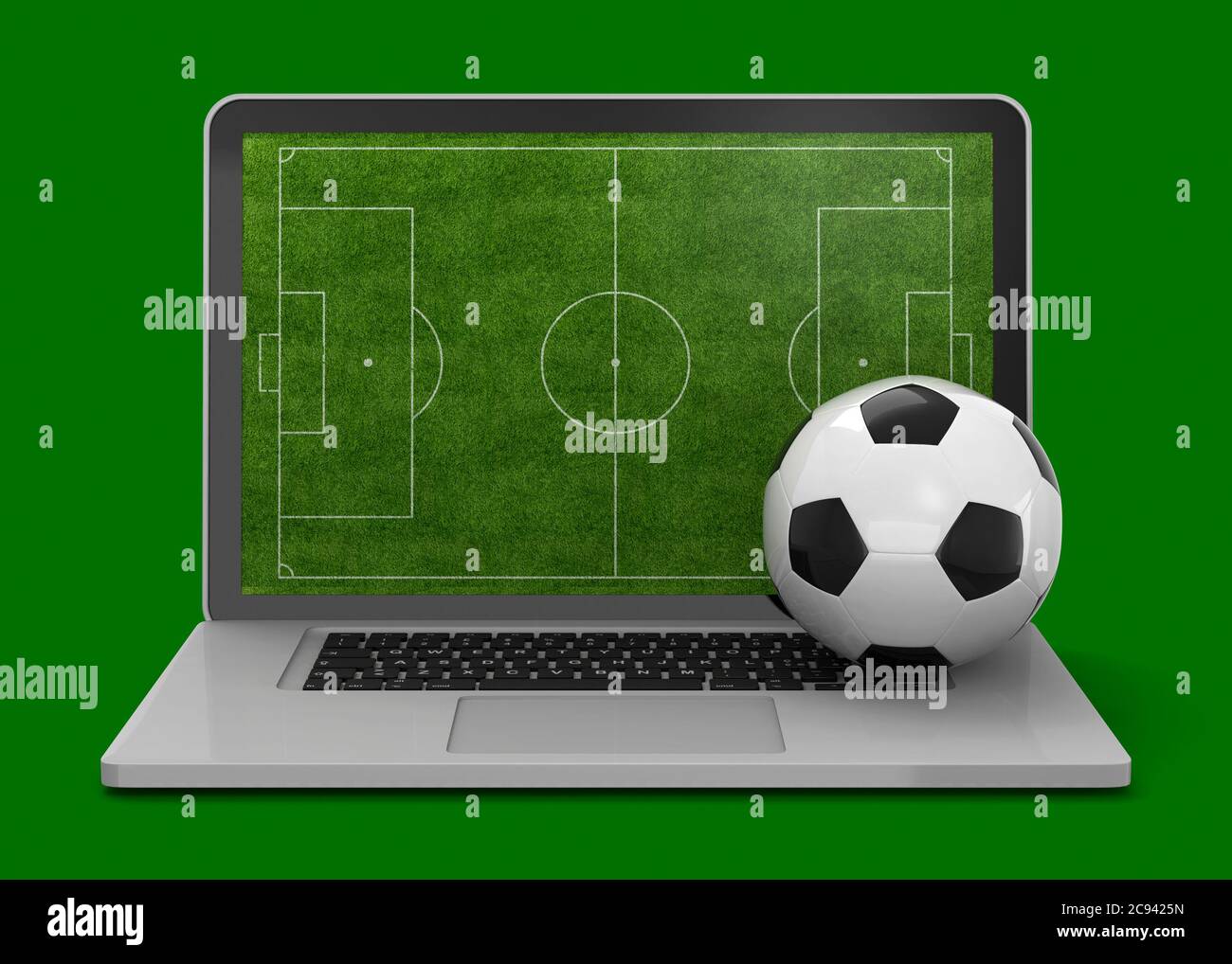 Virtual soccer pitch hi-res stock photography and images - Alamy