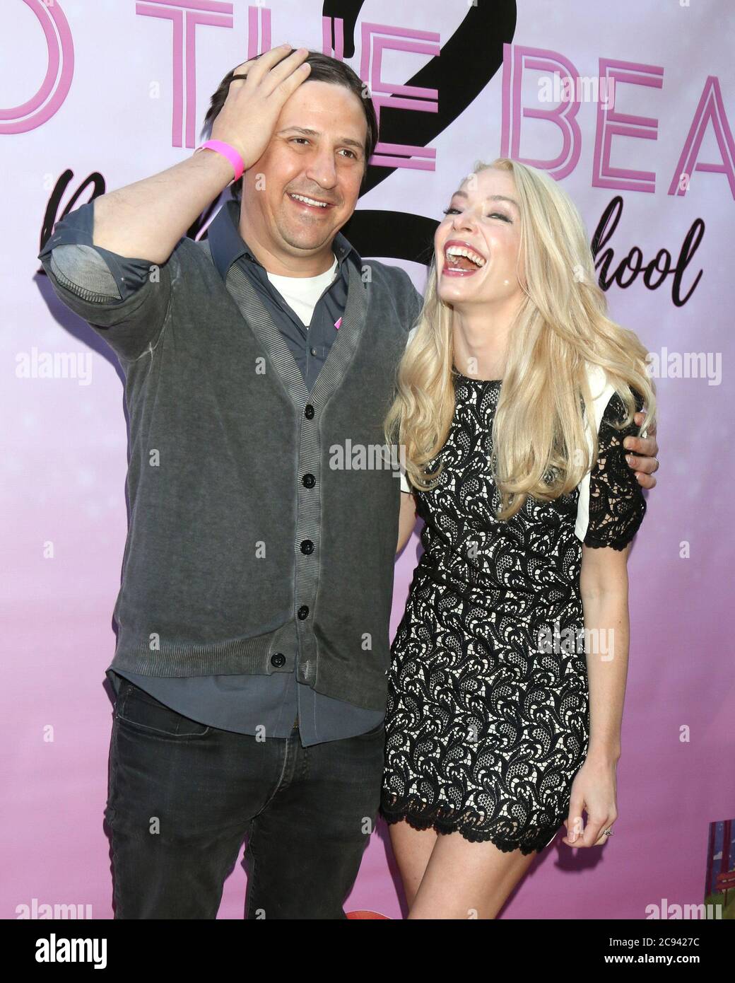 LOS ANGELES - MAR 8: Jacob D Smith and Liz Fenning at the "To the Beat! Back 2 School" World ...