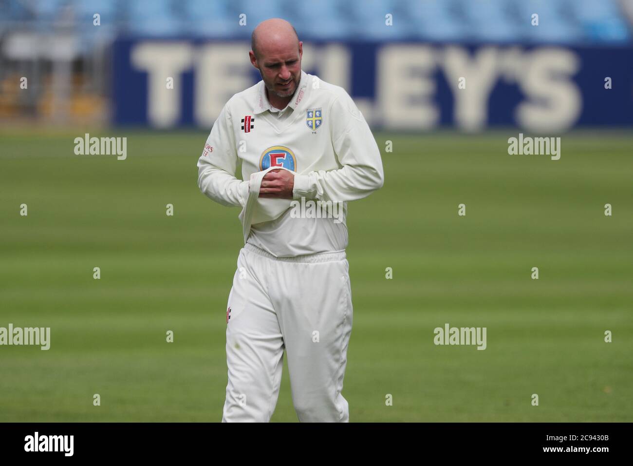 LEEDS, UK. JULY 28TH 2020 Chris Rushworth of Durham during the Friendly ...