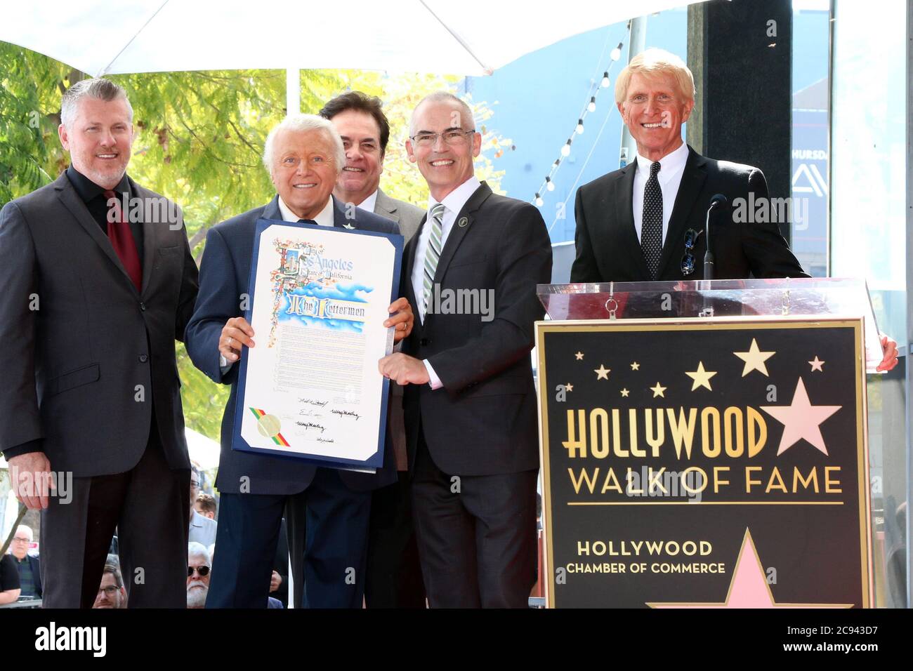 LOS ANGELES - FEB 24: Rob Gulack, Tony Butala, Bobby Poynton, Mitch O ...