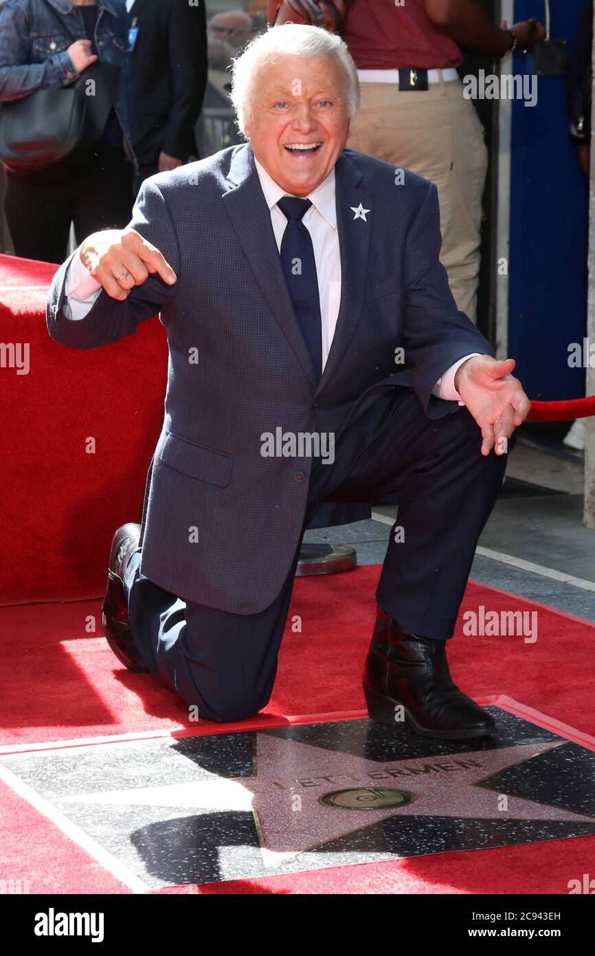 LOS ANGELES - FEB 24: Tony Butala at the The Lettermen Star Ceremony on ...