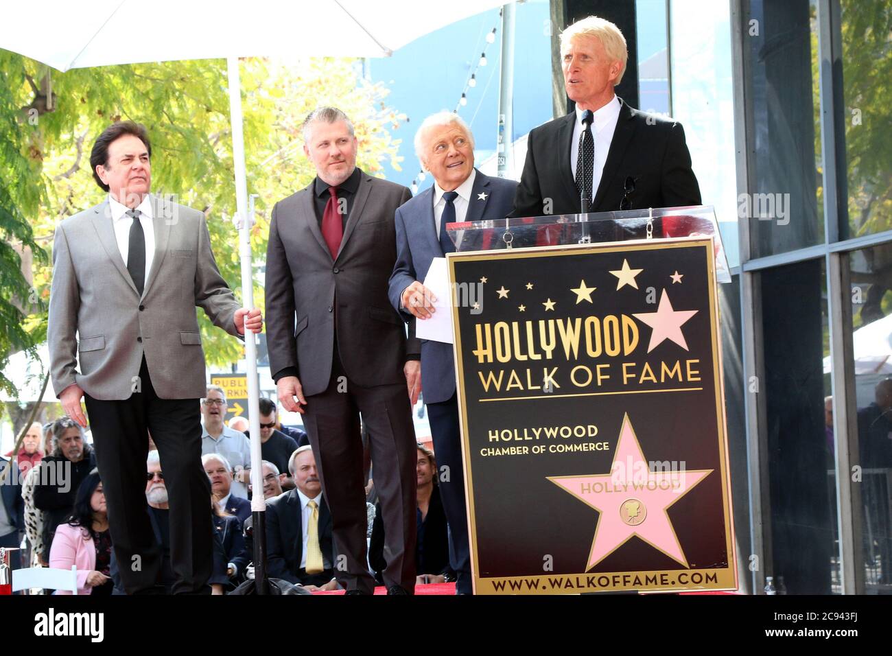 LOS ANGELES - FEB 24: Bobby Poynton, Rob Gulack, Tony Butala, Donovan ...