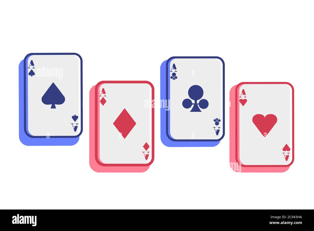 playing arts with aces icon. premium vector Stock Vector Image & Art ...