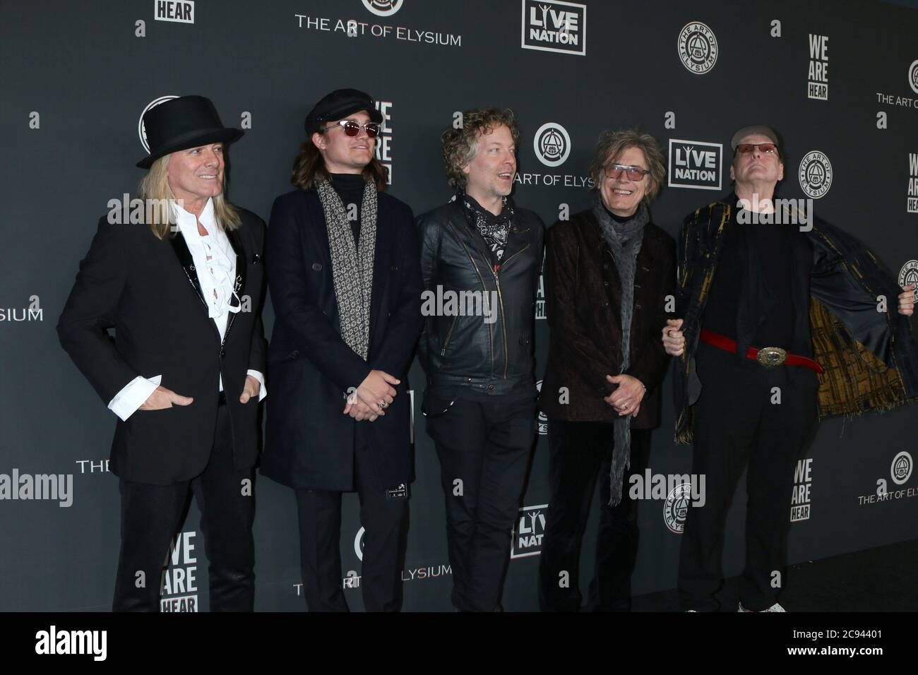 LOS ANGELES - JAN 4: Robin Zander, Robin Zander Jr., Tom Petersson ...