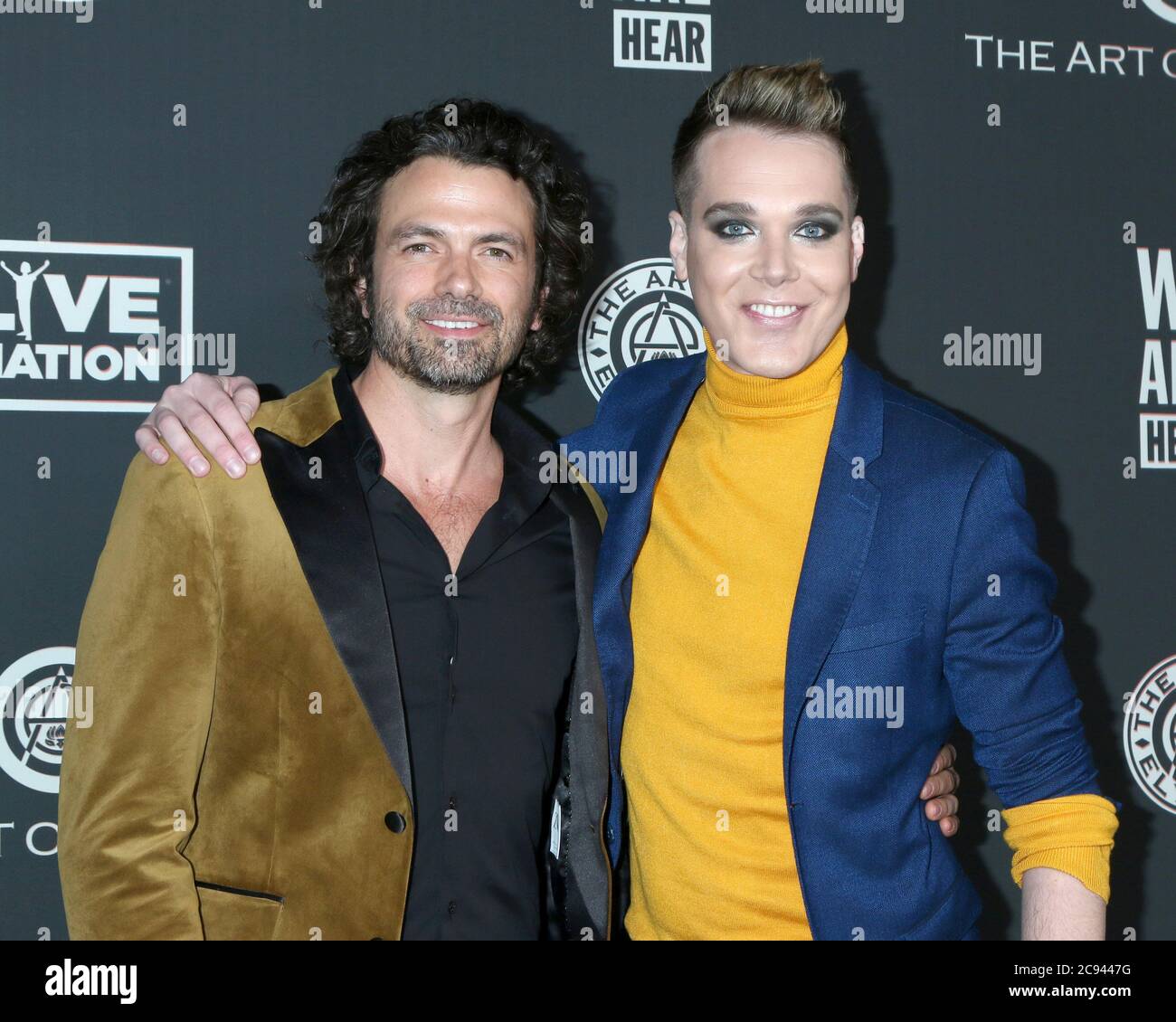 LOS ANGELES - JAN 4: Daniel Hall and Guest at the Art of Elysium Gala ...
