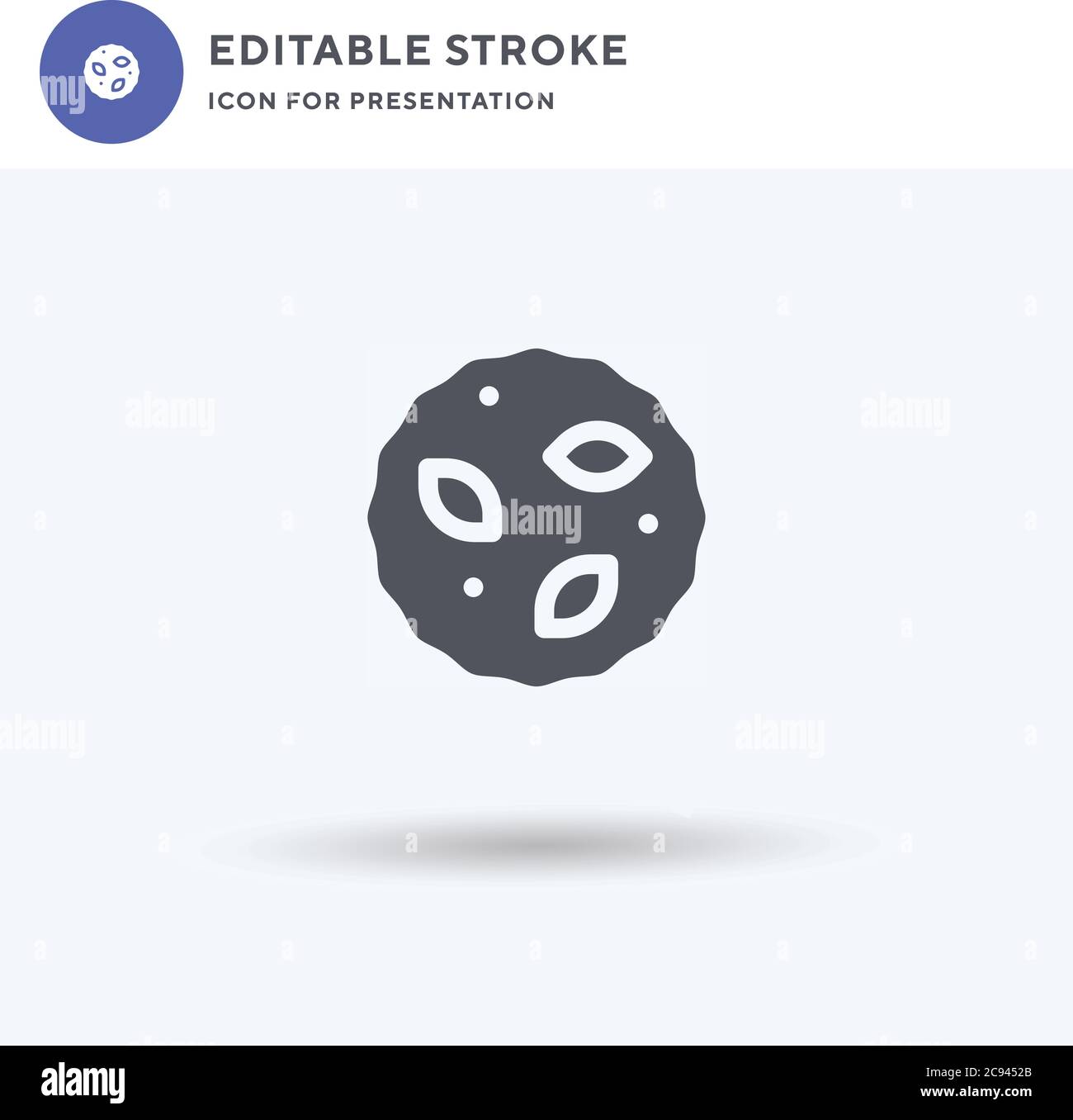 Quiche icon vector, filled flat sign, solid pictogram isolated on white ...