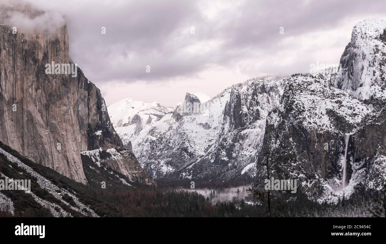 Yosemite Valley Clearing Winter Storm