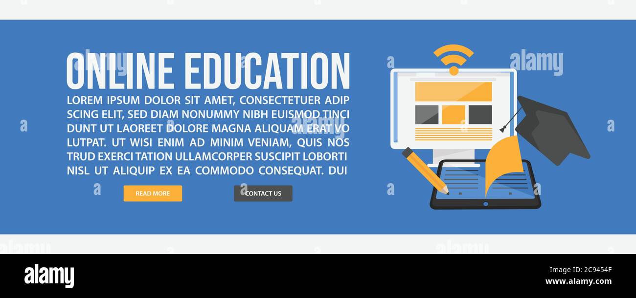 Online Education Banner Online Education And E Learning The New Normal