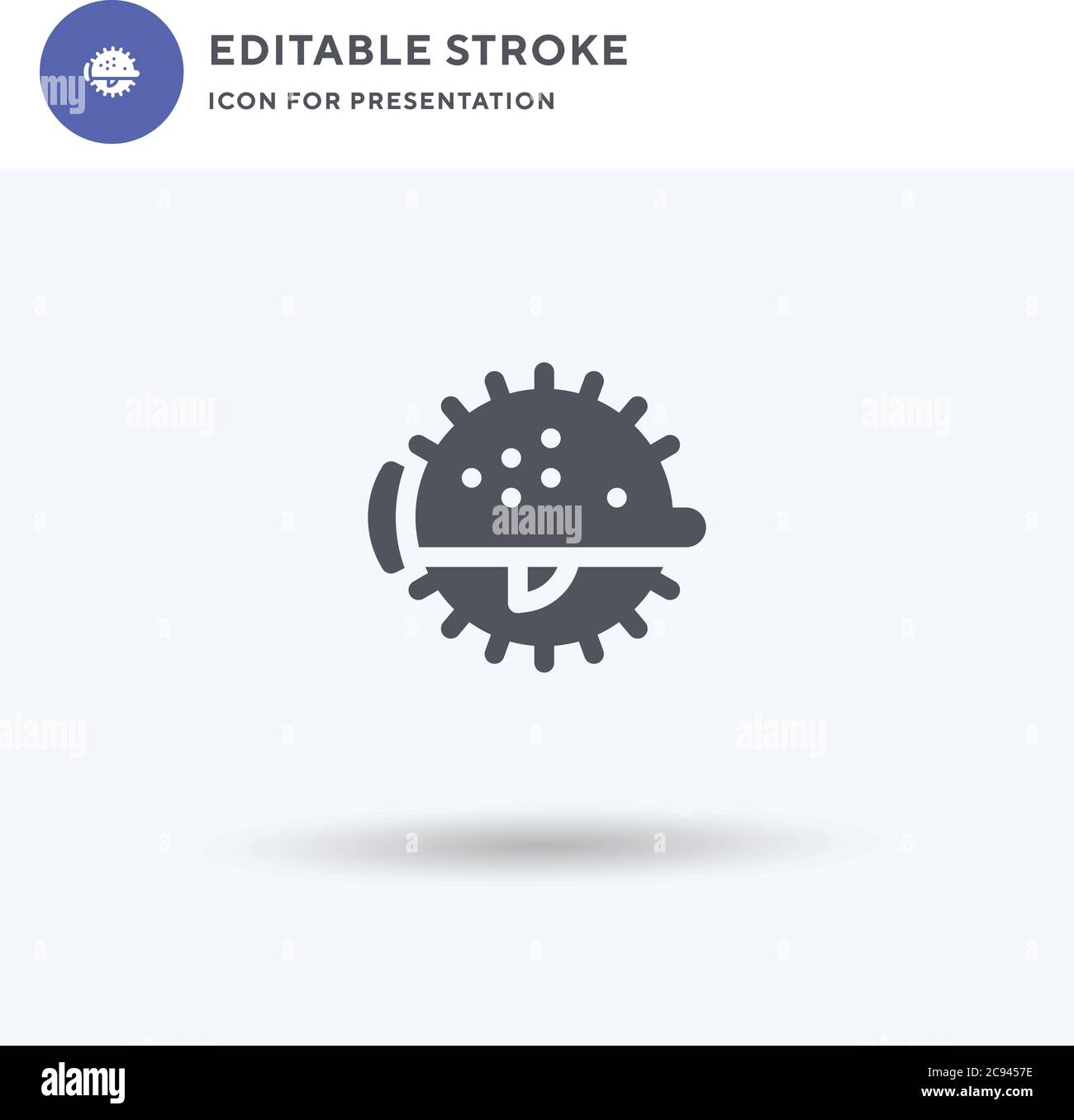 Puffer icon vector, filled flat sign, solid pictogram isolated on white ...