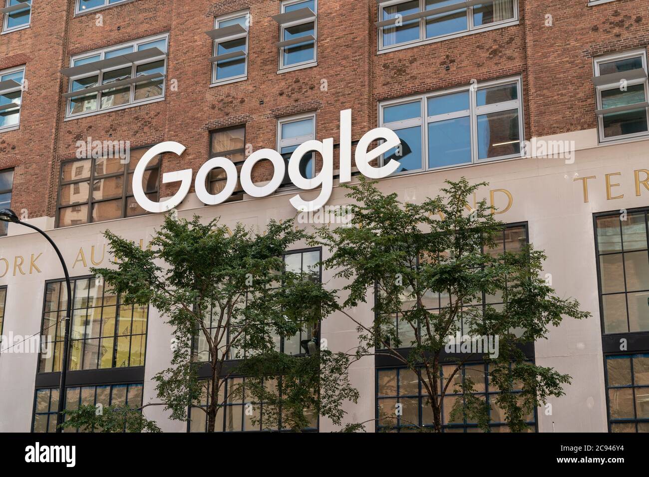 New York, NY - July 28, 2020: View of Google headquarters in Manhattan ...