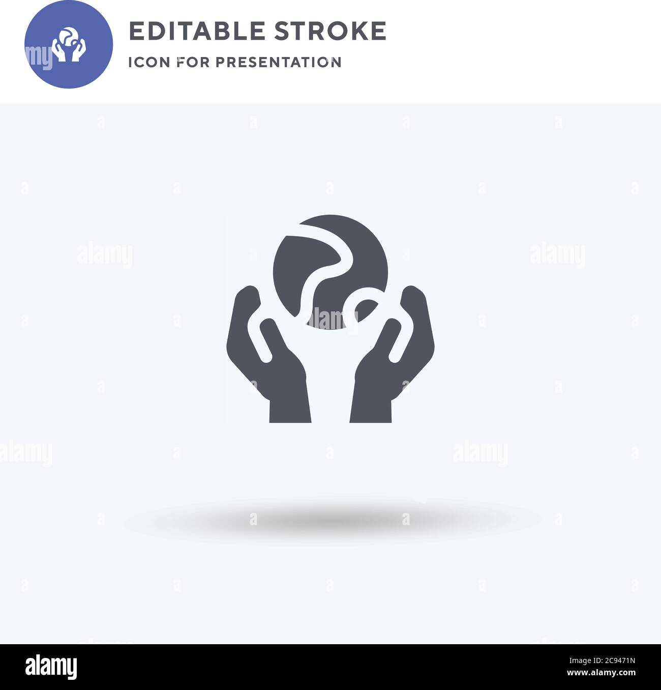Care icon vector, filled flat sign, solid pictogram isolated on white ...