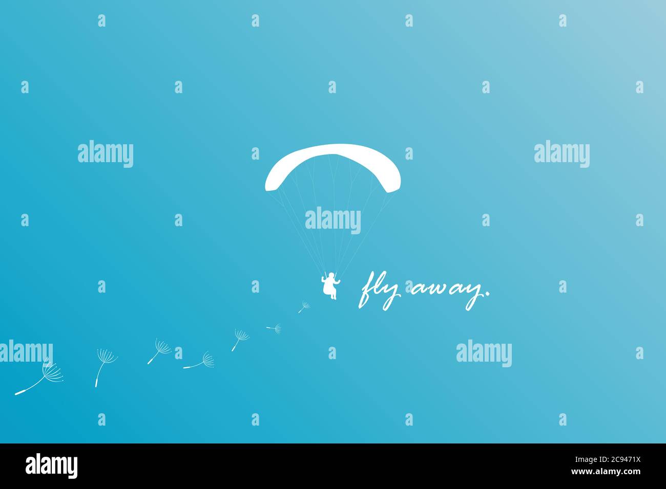 Parachute banner Stock Vector Images - Alamy