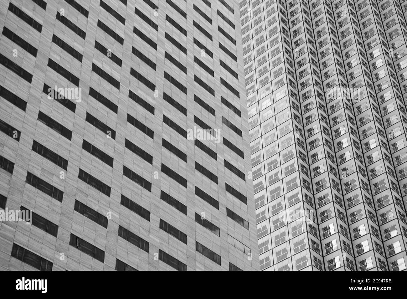 Architectural design and conception. Modern architecture. Windows of ...