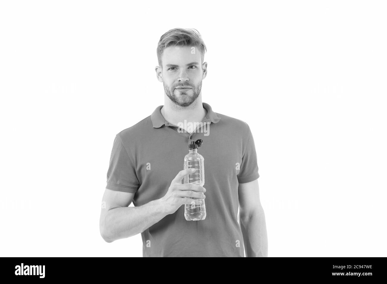 Required amount of minerals and salts. Stay hydrated. Man athletic ...