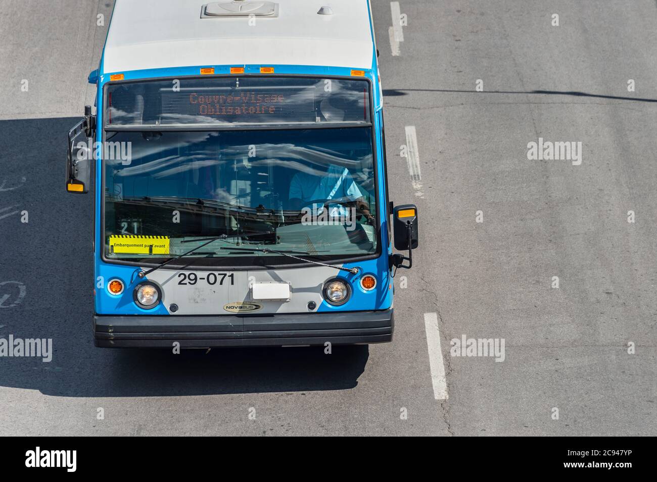 Top view stm bus montreal hi-res stock photography and images - Alamy