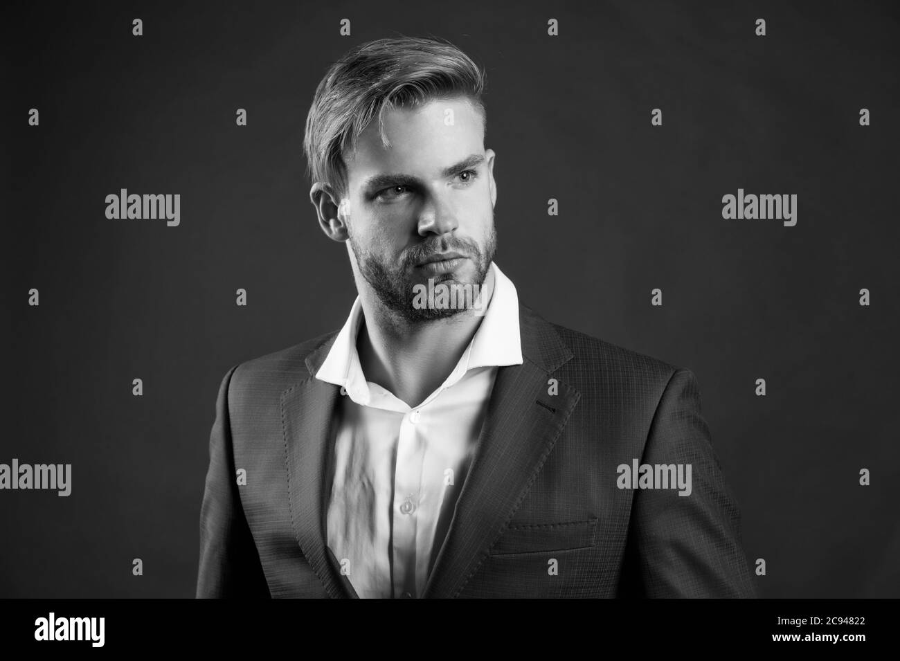 Fancy groom. Fashionable successful businessman. Businessman handsome ...