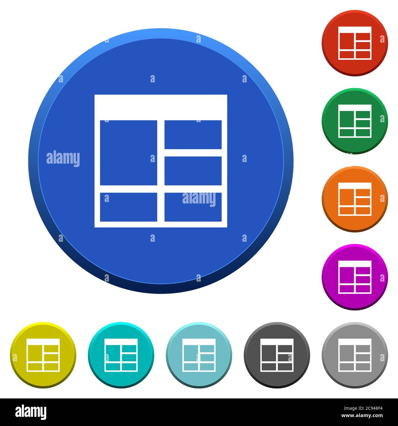 Table rows and columns Stock Vector Images - Alamy