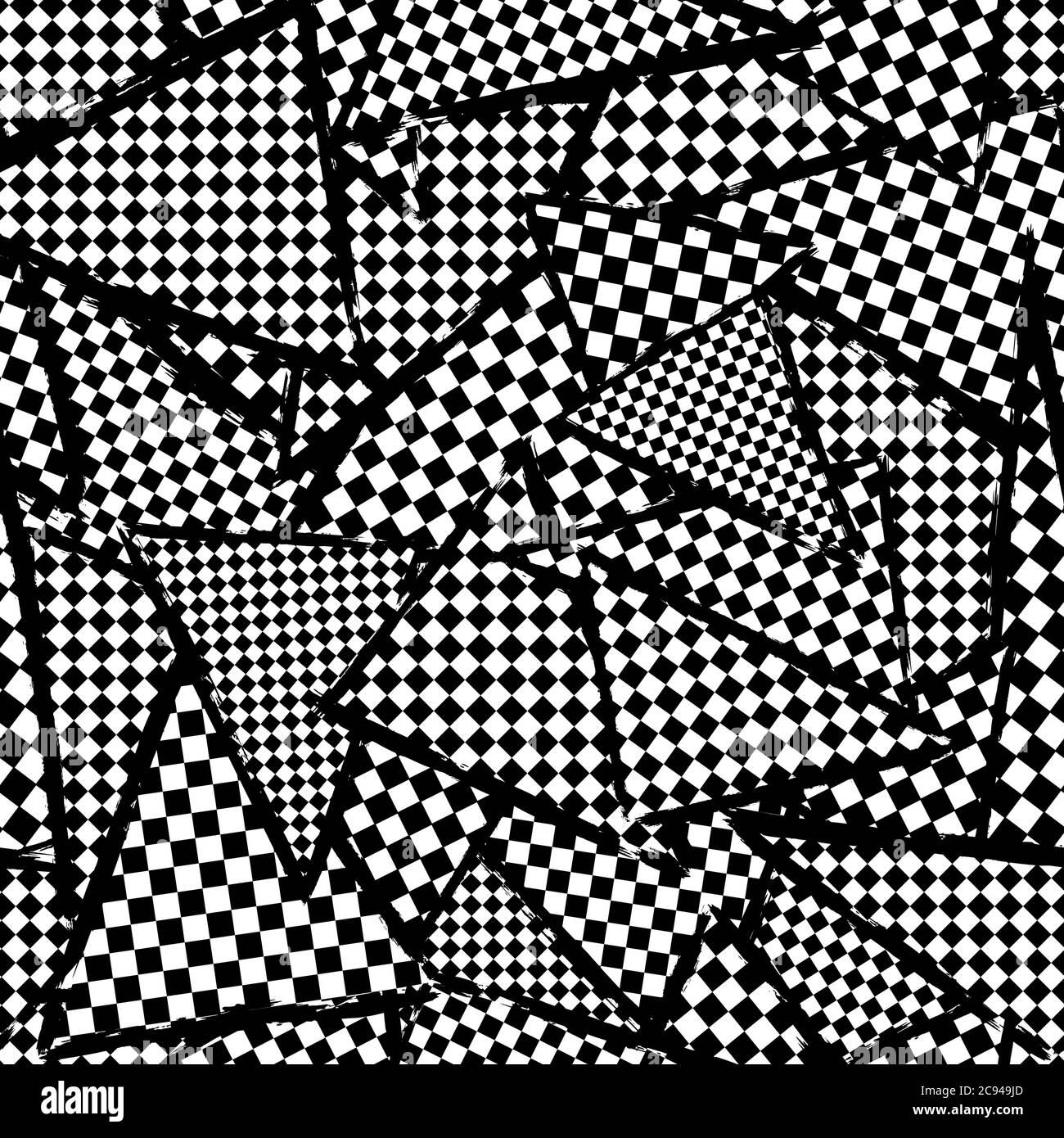 seamless pattern background, with strokes, splashes, triangles and ...