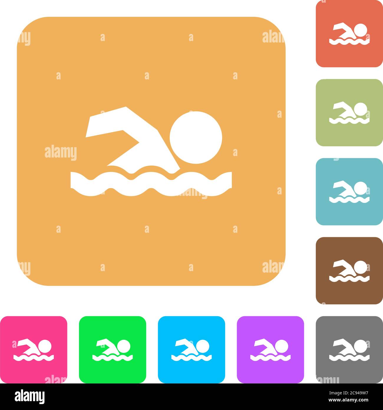 Curved swimming pool Stock Vector Images - Alamy