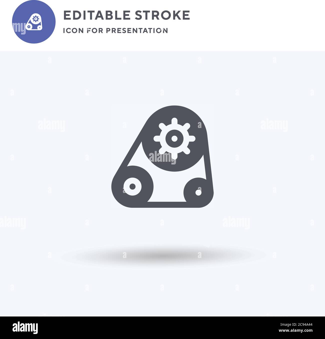 Mechanism icon vector, filled flat sign, solid pictogram isolated on ...