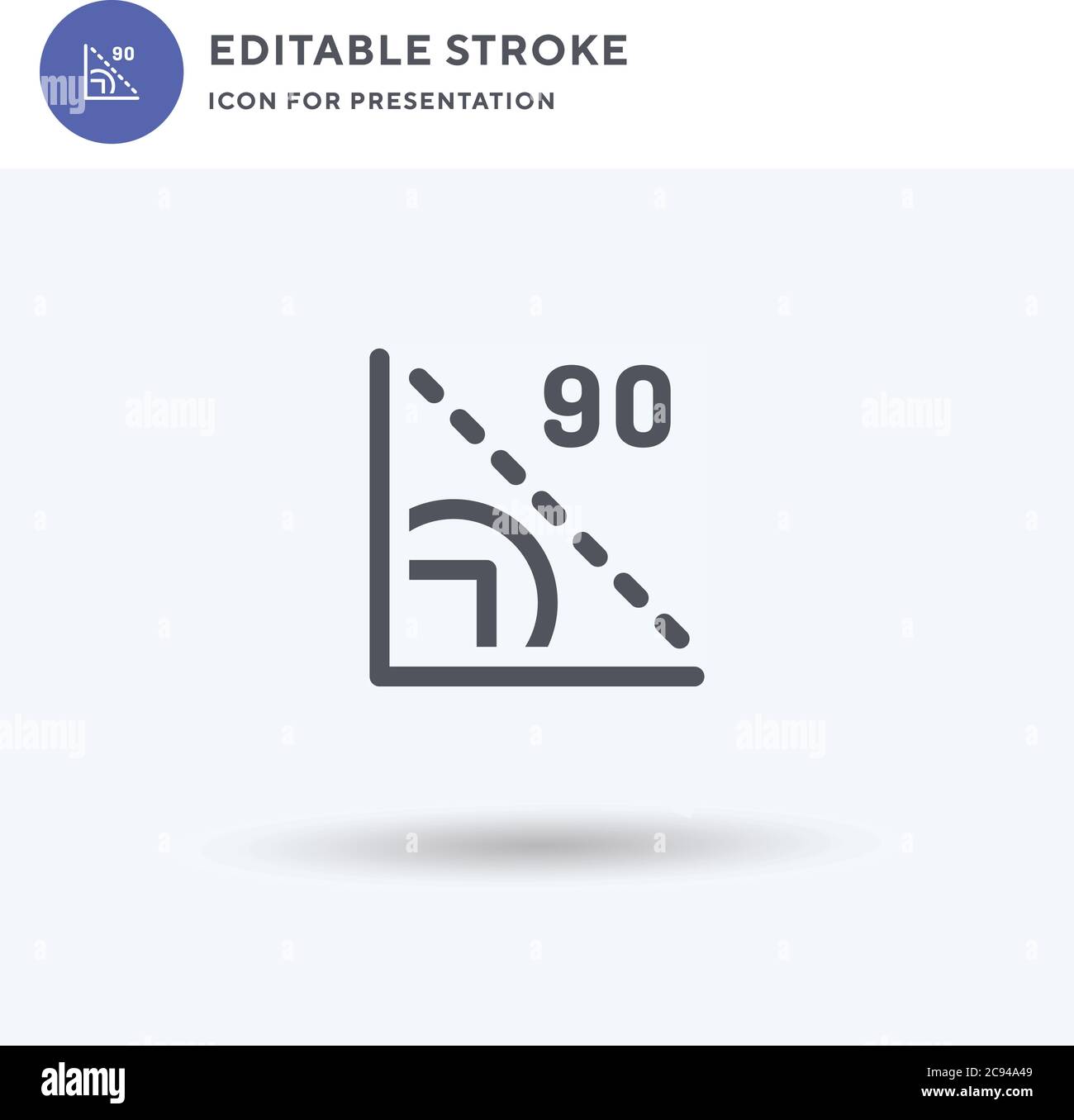 Geometry icon vector, filled flat sign, solid pictogram isolated on ...