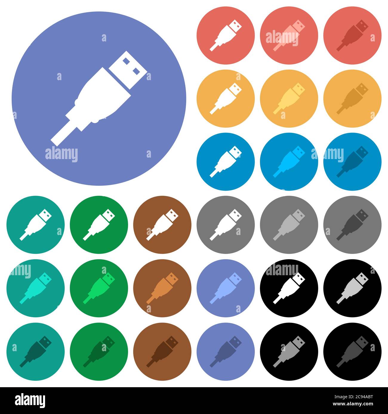 Plug icon variations Cut Out Stock Images & Pictures - Alamy