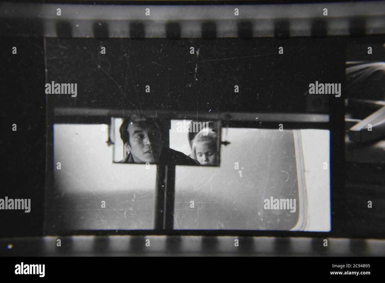 Fine 70s vintage black and white street photography of a man looking in ...