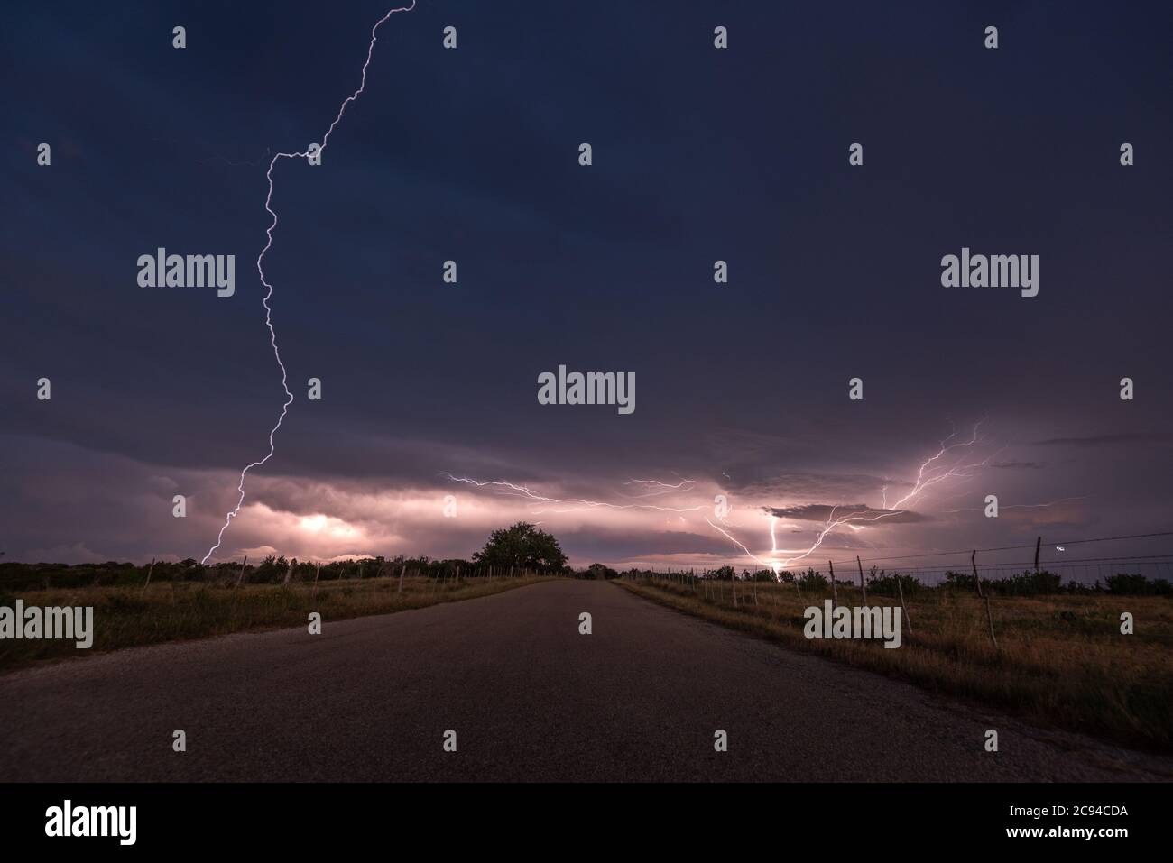 Severe lightning storm daytime hi-res stock photography and images - Alamy