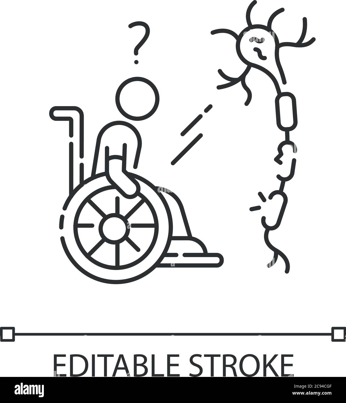 Sclerosis of the spine Stock Vector Images - Alamy