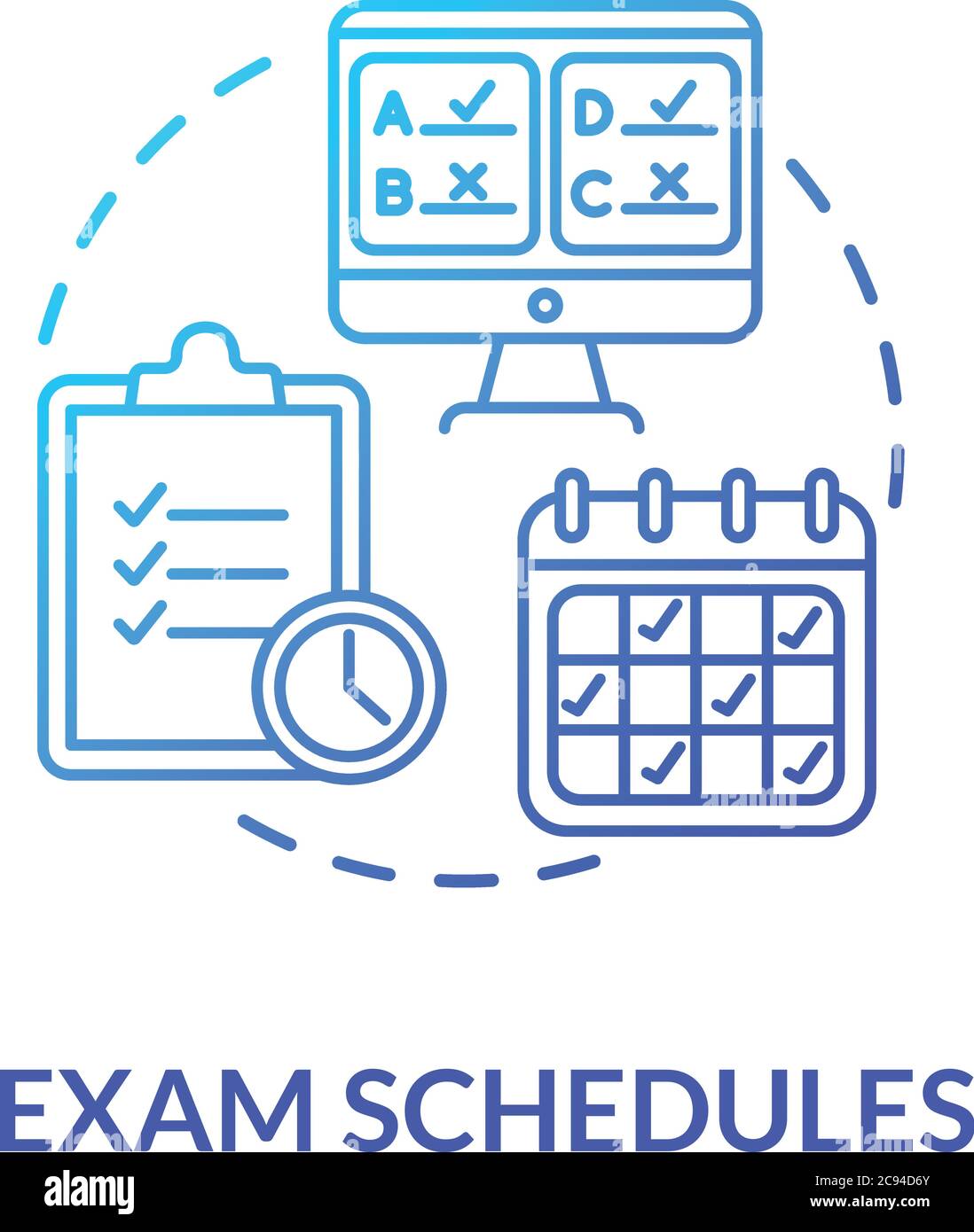 University examinations date Stock Vector Images - Alamy