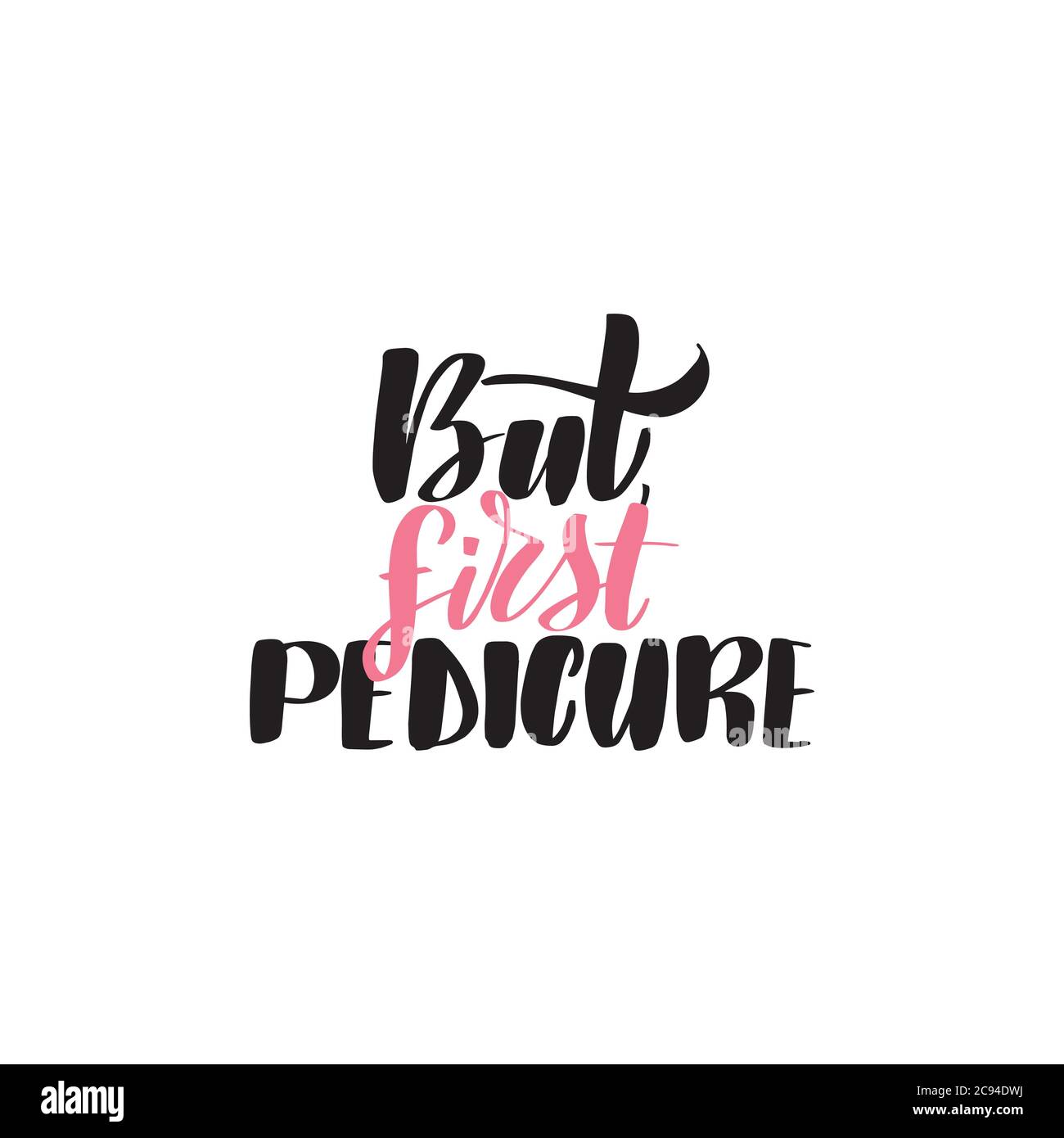 Vector calligraphy illustration isolated on white background Stock ...